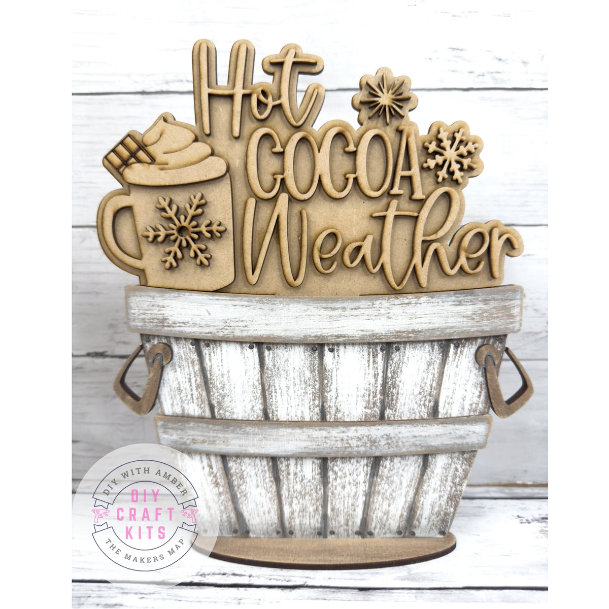 Hot Cocoa Weather Tab Insert for Interchangeable bases DIY Craft Kit ...