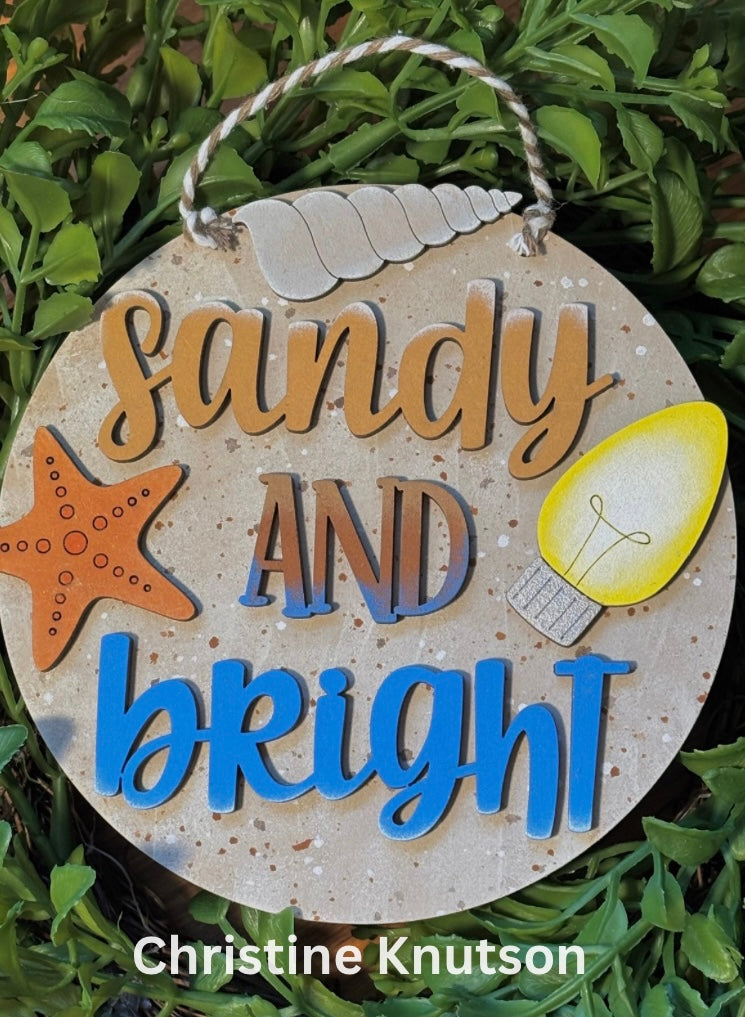 Christmas Car 5 in Round Sign DIY Kit – The Makers Map - DIY with Amber