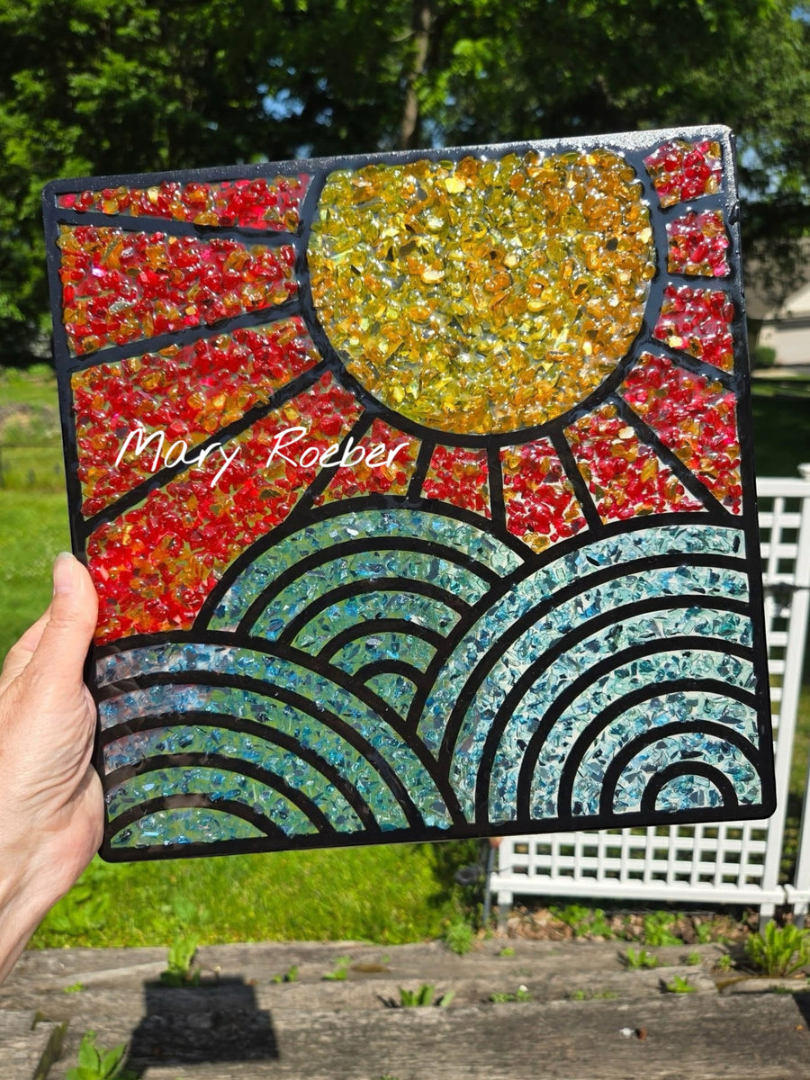 Style 58 Square Sunburst Laser Cut Outline Frame Blank – The Makers Map ...