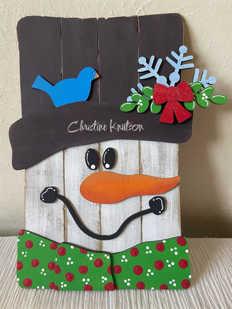 Snowman Plank Leaner DIY Kit – The Makers Map - DIY with Amber