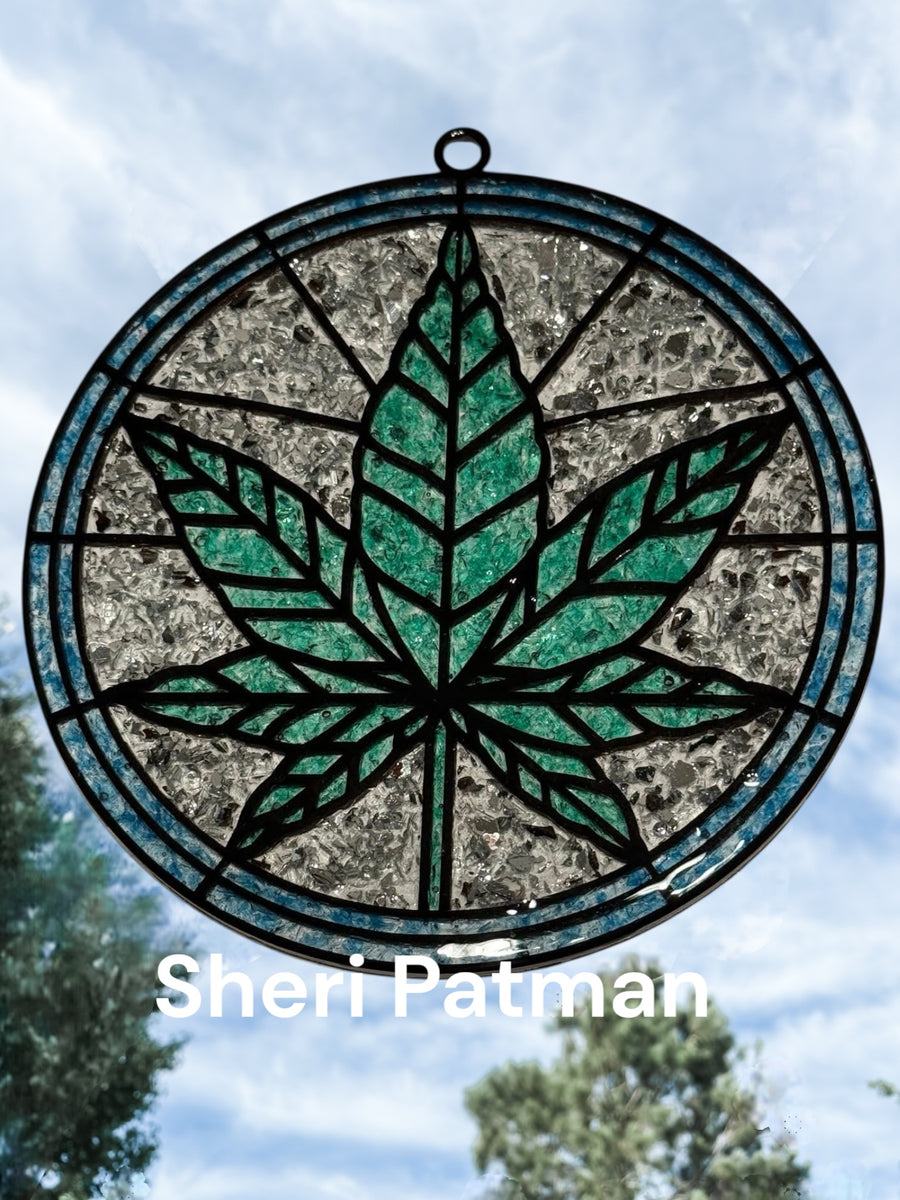 BULK Style 249 Round Hemp Leaf Laser Cut Outline Frame Blank – The ...