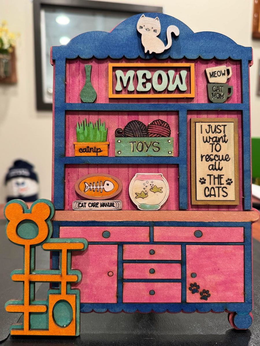 Fancy Mini Meow Feline Hutch DIY Craft Kit – The Makers Map - DIY with ...