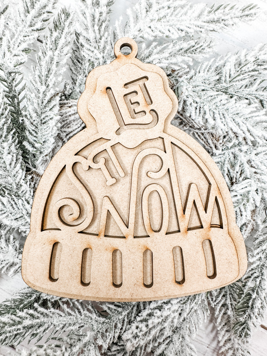 Let it Snow Sweater Hat Ornament DIY Kit – The Makers Map - DIY with Amber