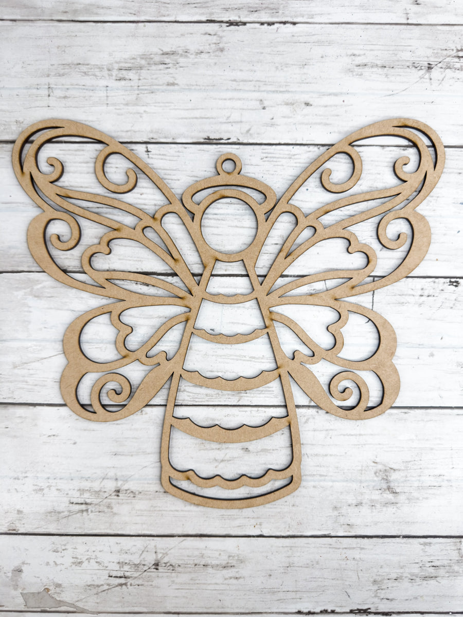 BULK Style 51 Angel Laser Cut Outline Frame Blank – The Makers Map ...