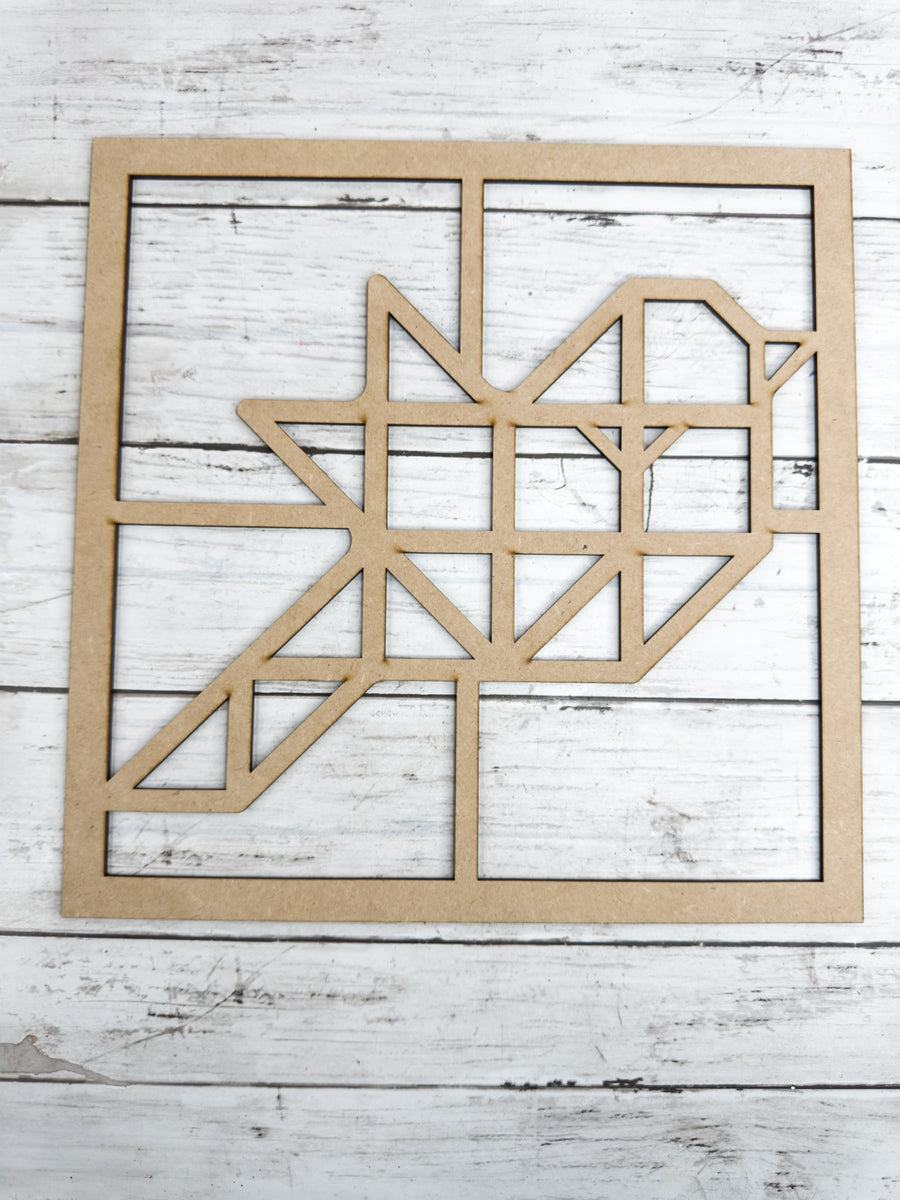 BULK Style 74 Quilt Bird Laser Cut Outline Frame Blank – The Makers Map ...
