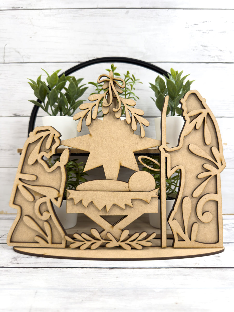 Detailed Nativity Scene Shelf Sitter DIY Kit – The Makers Map - DIY ...