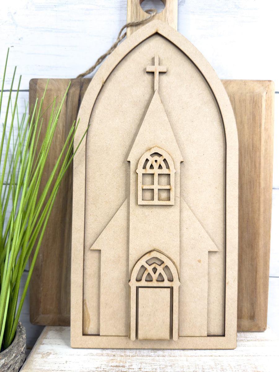 Arch Frame with Church DIY Kit – The Makers Map - DIY with Amber