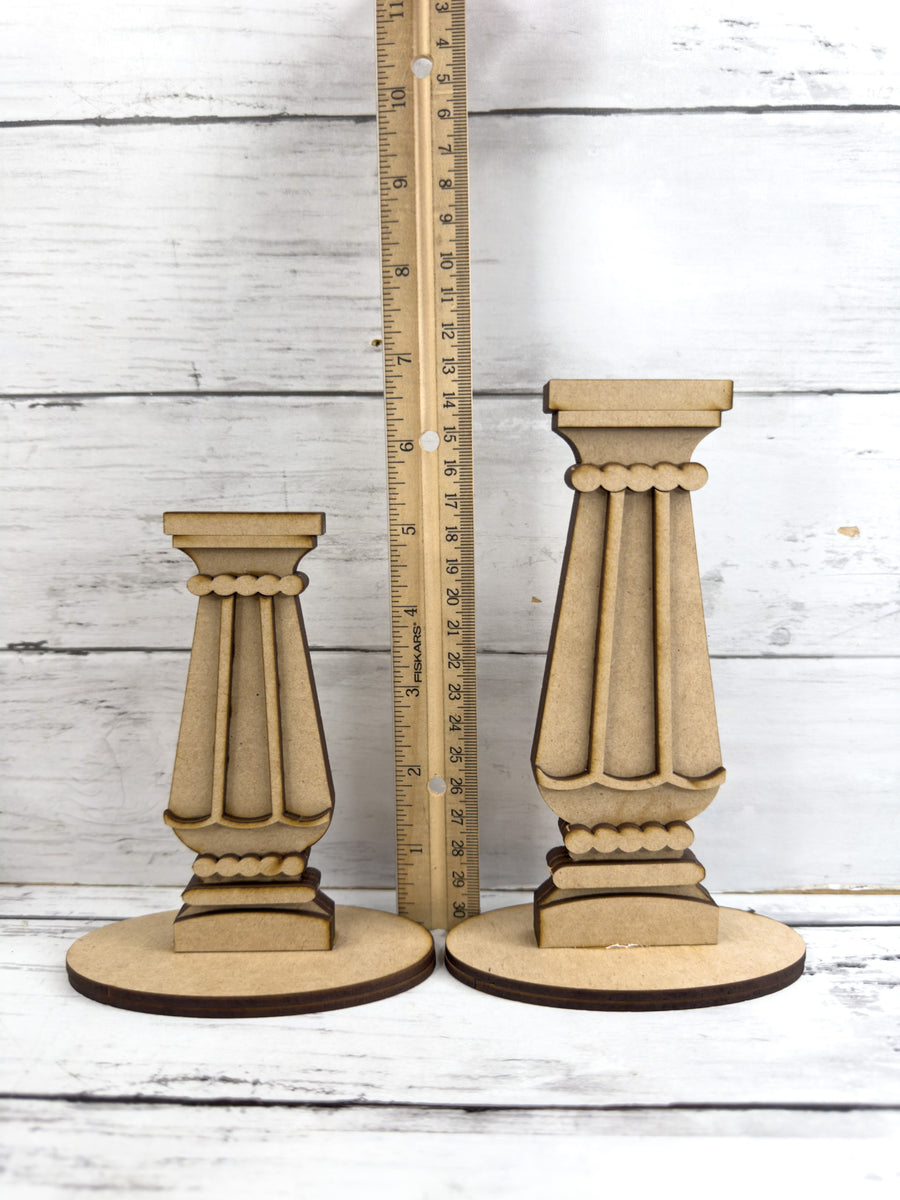 Tall Scalloped Interchangeable Spindle Base – The Makers Map - DIY with ...