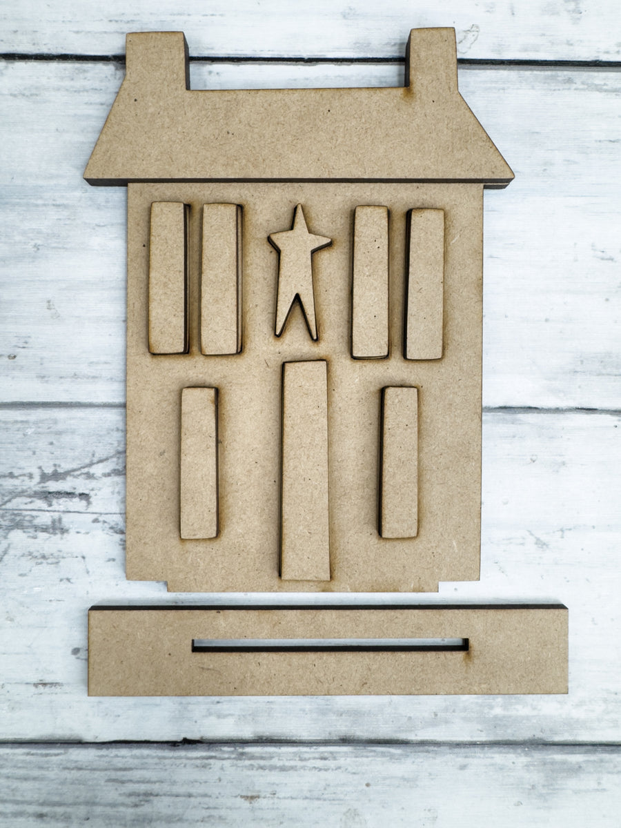 MINI 6 Window Saltbox House Shelf Sitter DIY Kit – The Makers Map - DIY ...