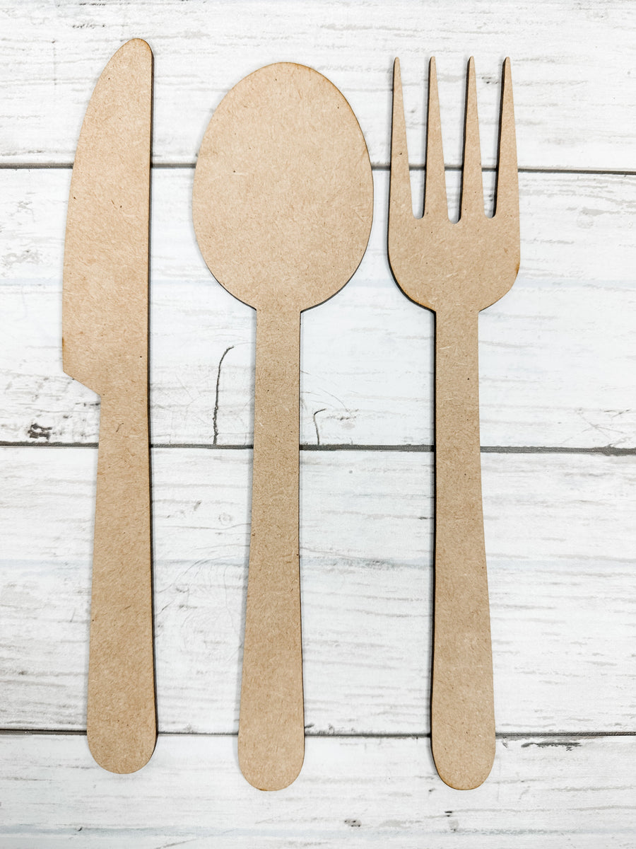 INVENTORY CLOSEOUT Utensils Fork Knife Spoon DIY Kit – The Makers Map ...