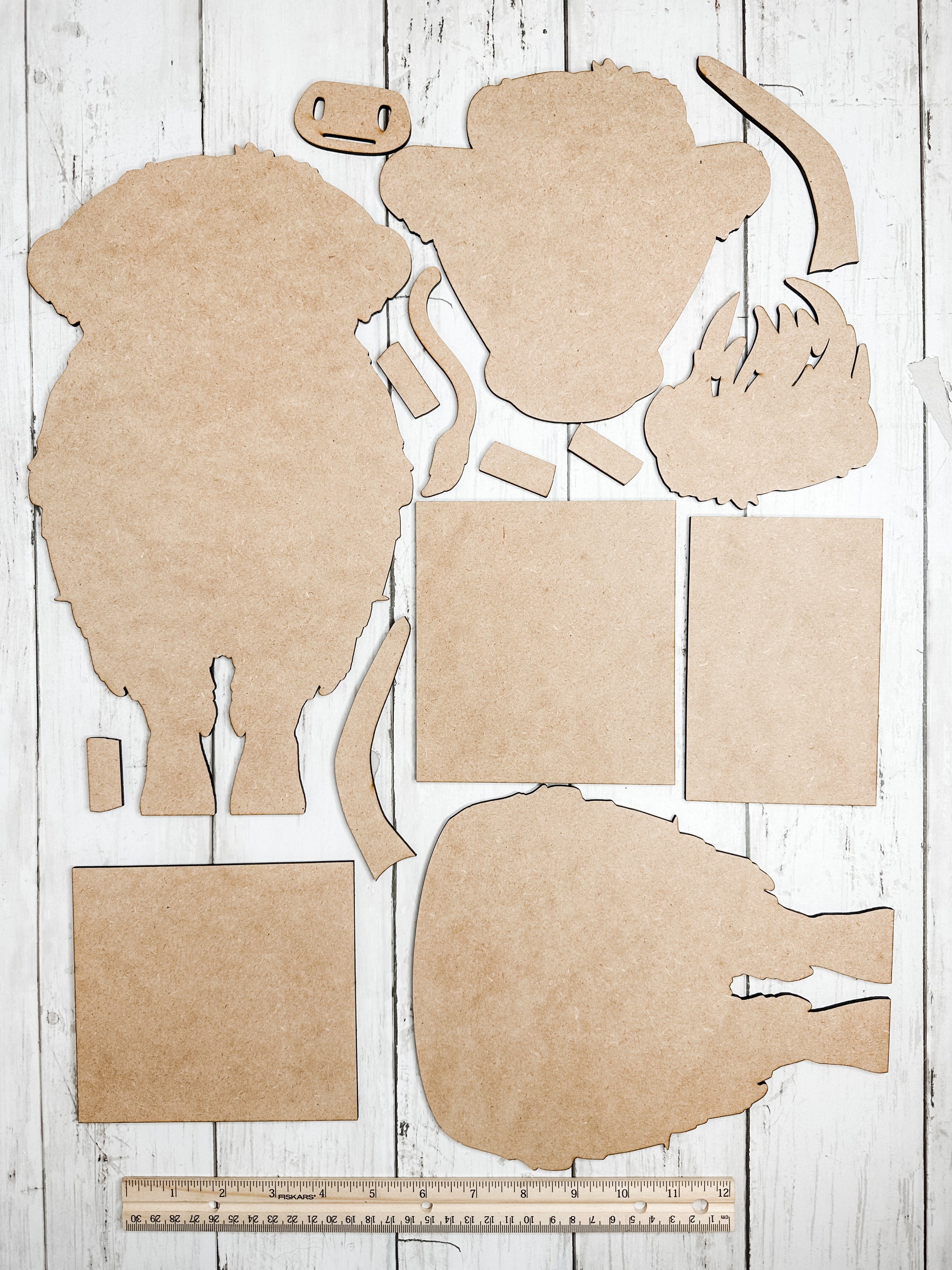 Highland Cow Planter Box DIY Kit – DIY with Amber