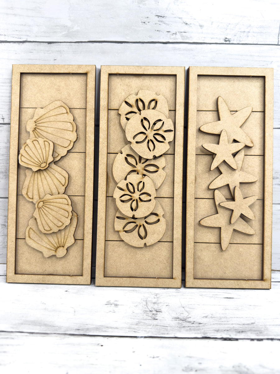 Set of 3 Seashells Leaners DIY Kit – The Makers Map - DIY with Amber