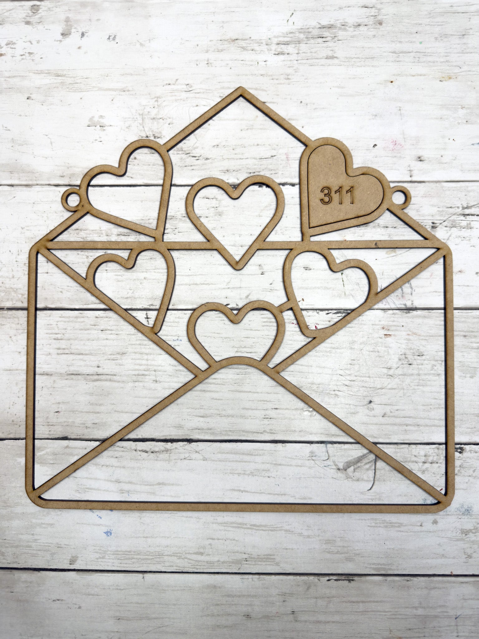 Style 311 Love Letter Laser Cut Outline Frame Blank – The Makers Map ...