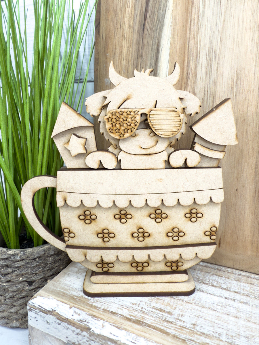 Highland Cow Fireworks Add on Insert – The Makers Map - DIY with Amber