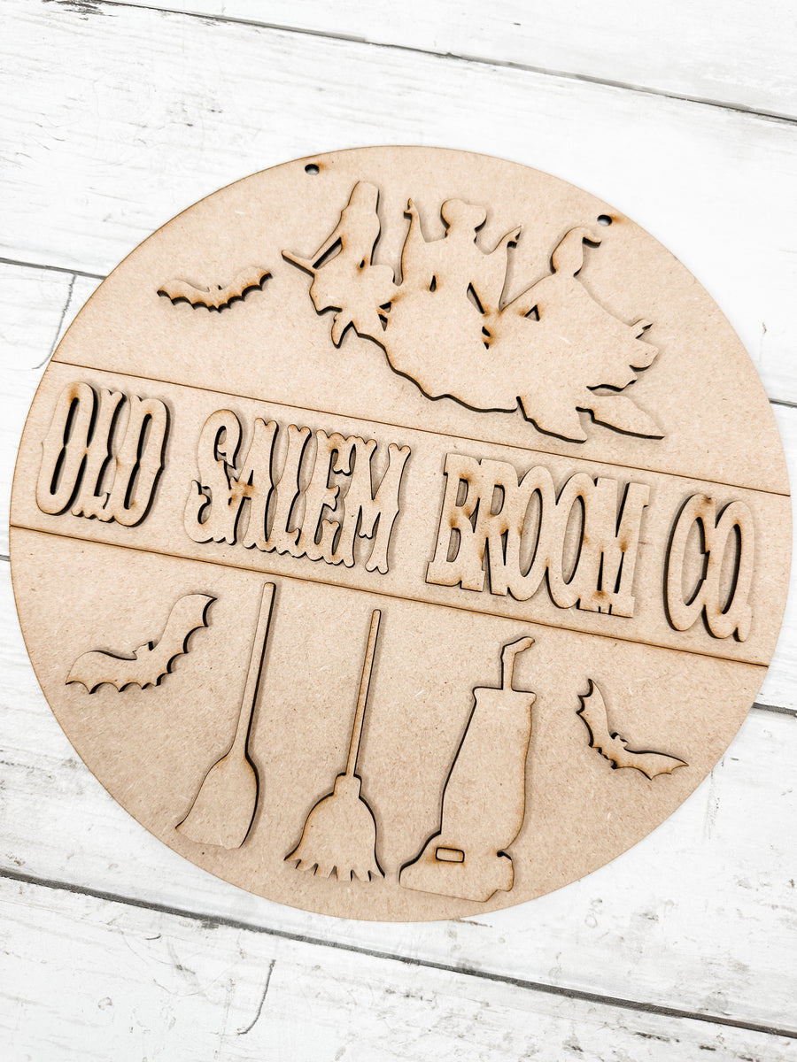 9 in round Old Salem Sign DIY Kit – The Makers Map - DIY with Amber