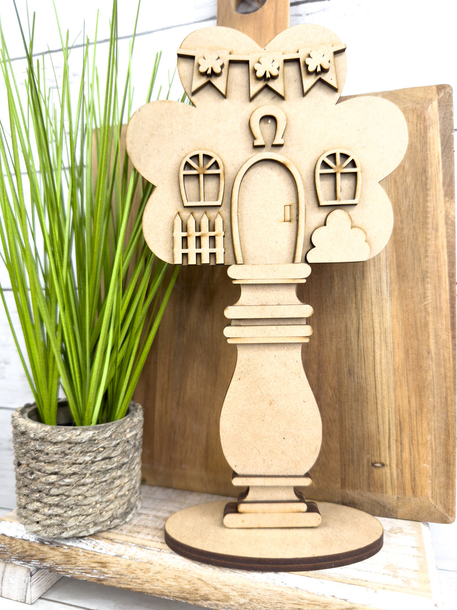 Shamrock House Insert for Spindle Base – The Makers Map - DIY with Amber