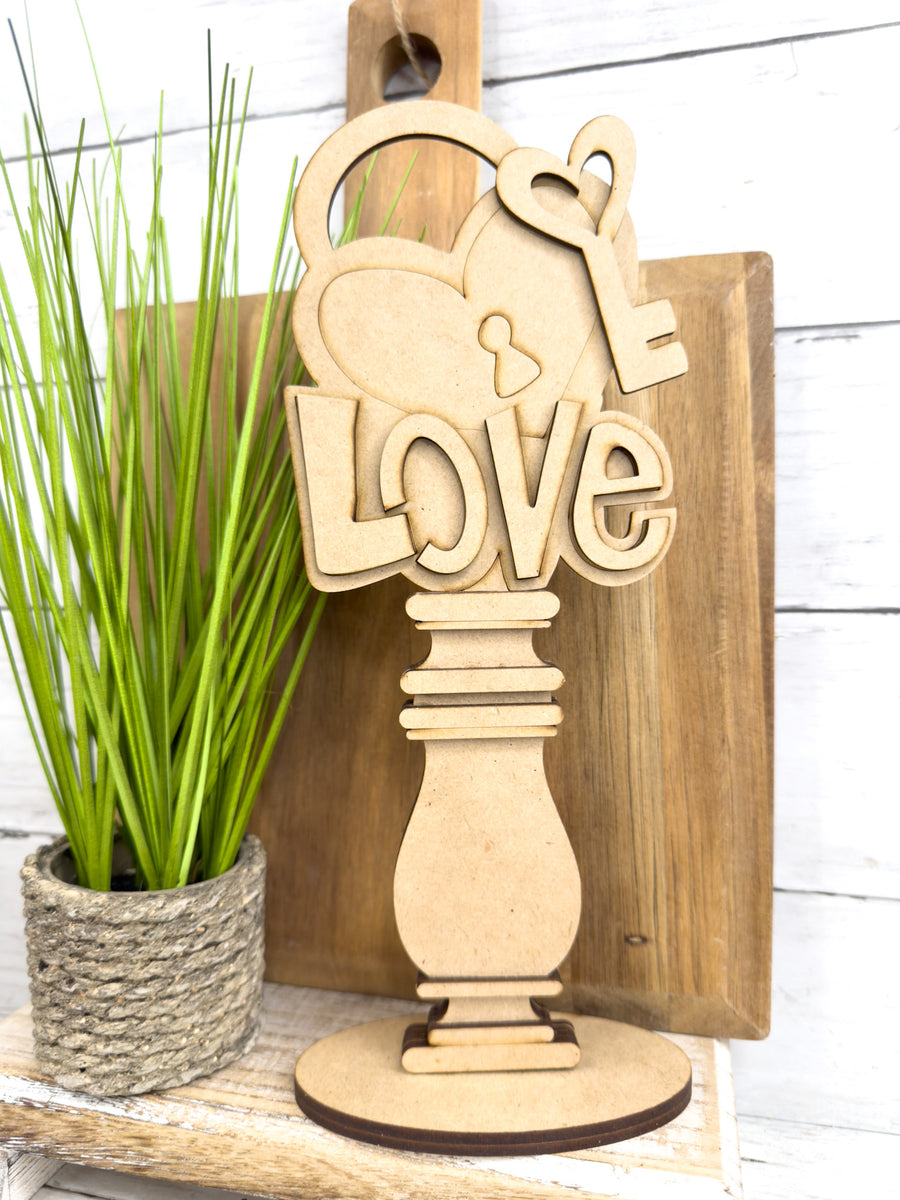 Love Lock and Key Insert for Spindle Base – The Makers Map - DIY with Amber