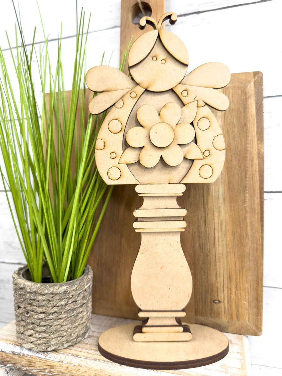 Primitive Lady Bug Insert for Spindle Base – The Makers Map - DIY with ...