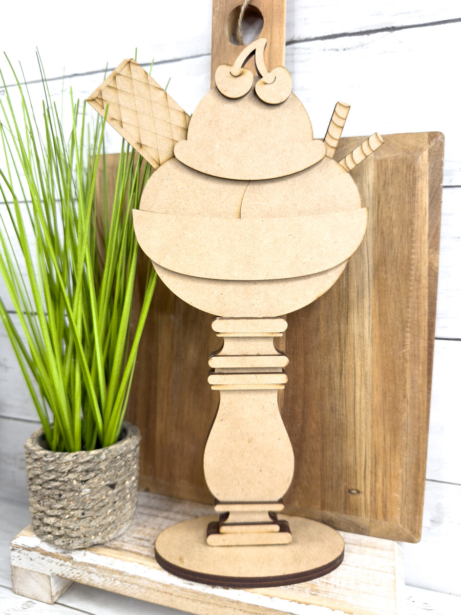 Ice Cream Sundae Insert for Spindle Base – The Makers Map - DIY with Amber