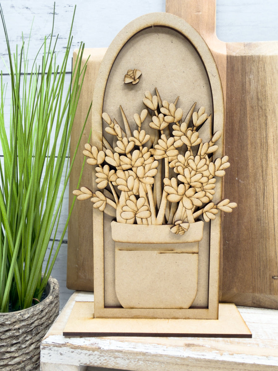 Framed Flowers in pot Sitter DIY Kit – The Makers Map - DIY with Amber