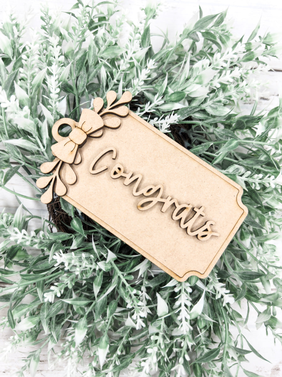 Congrats Gift Tag DIY Kit – The Makers Map - DIY with Amber