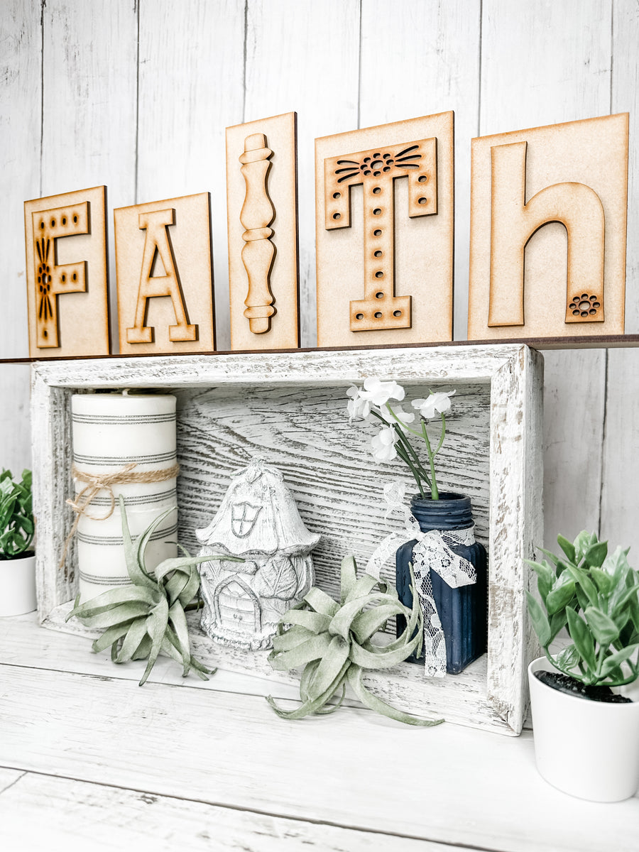 Wide Faith Block Sign DIY Kit – The Makers Map - DIY with Amber