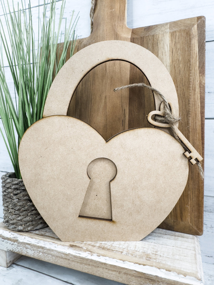 Heart Lock and Key DIY Craft Kit – The Makers Map - DIY with Amber