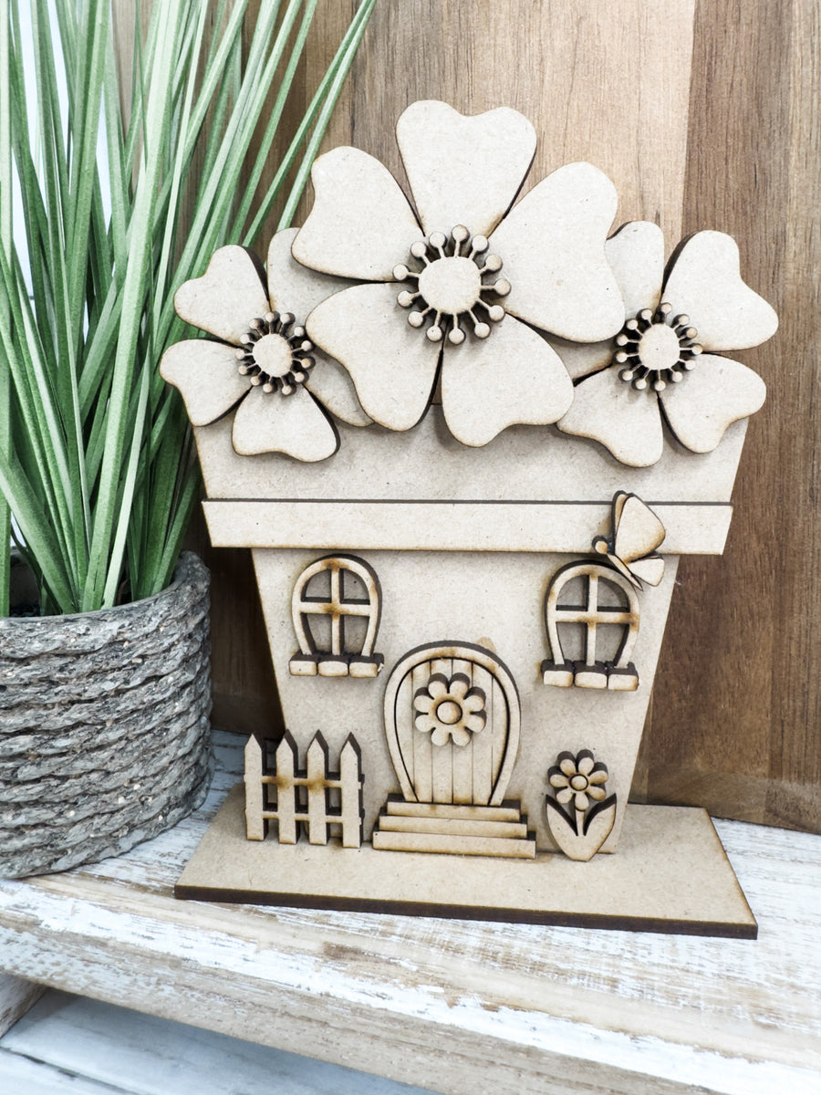 Flower Pot House DIY Craft Kit – The Makers Map - DIY with Amber