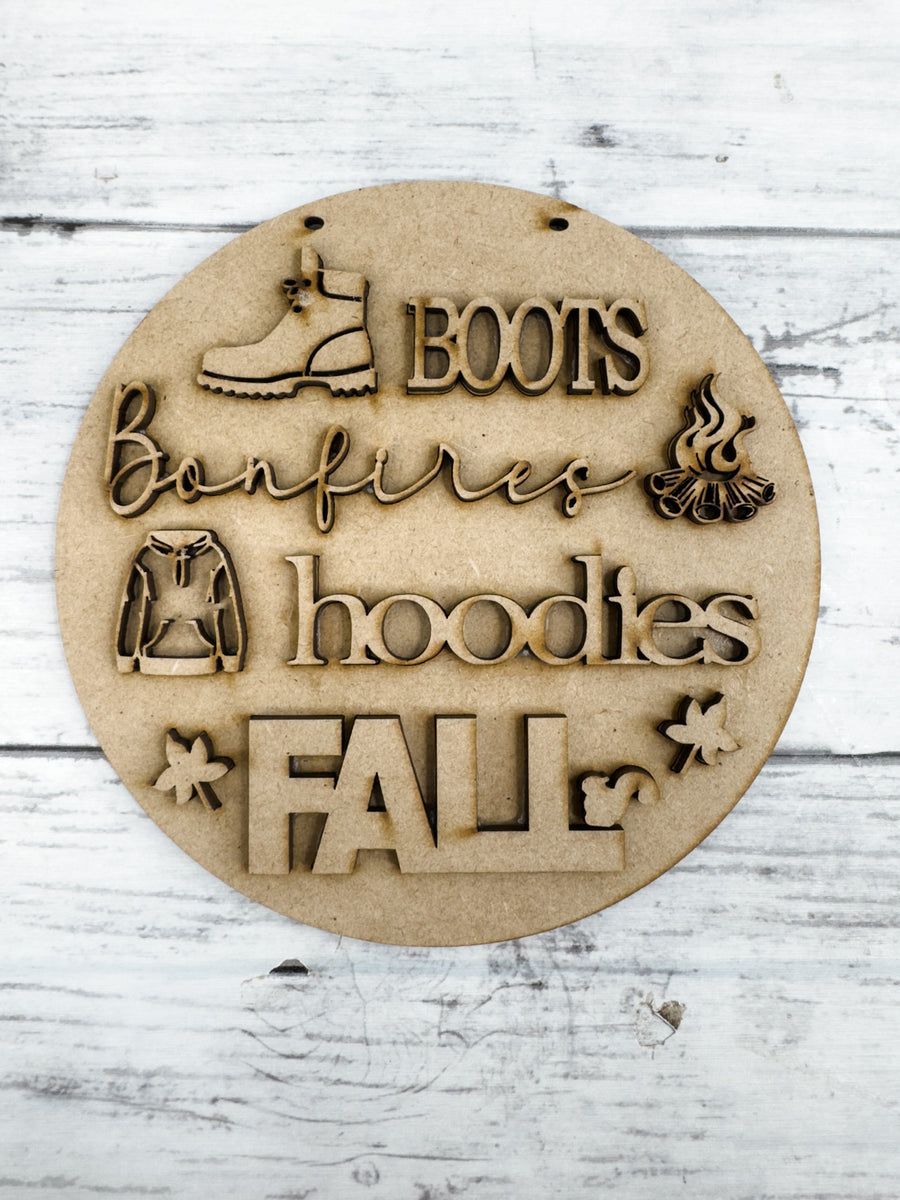 5 in Boots Bonfire Sign DIY Kit – The Makers Map - DIY with Amber