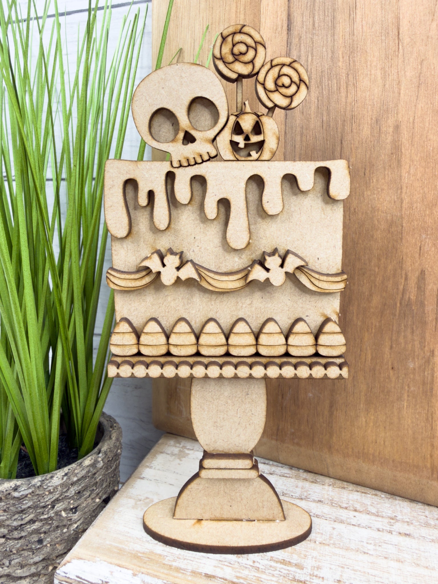 Mini Spindle Cake Base for Interchangeable Cakes Inserts – The Makers ...