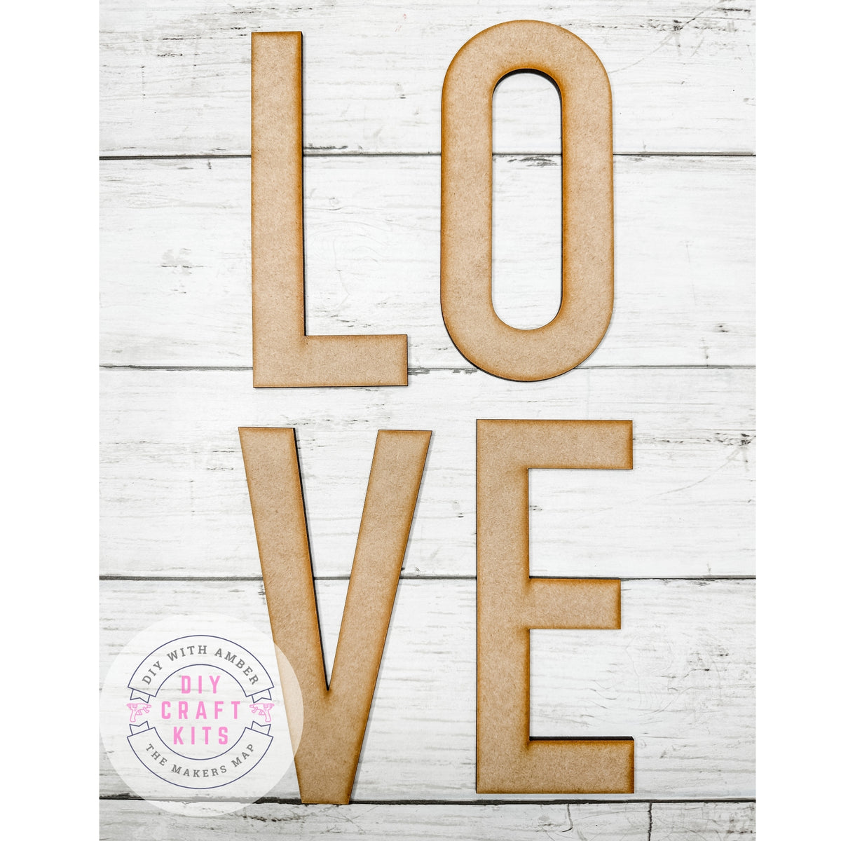 Love Word Letters DIY Kit – The Makers Map - DIY with Amber