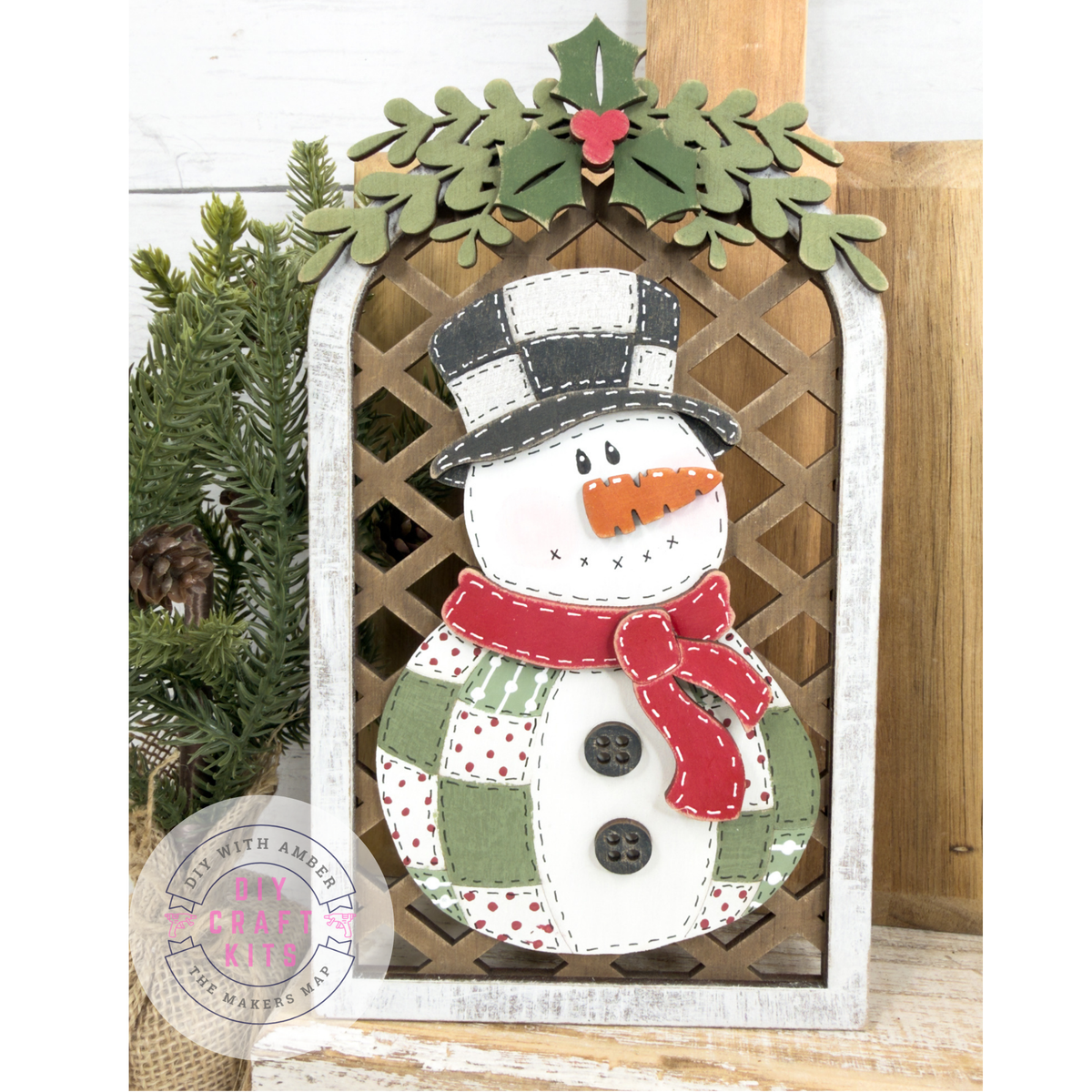Lattice Arch Snowman DIY Kit – The Makers Map - DIY with Amber