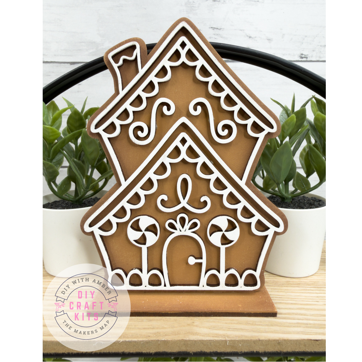 Little Two Story Gingerbread House DIY Kit – The Makers Map - DIY with ...