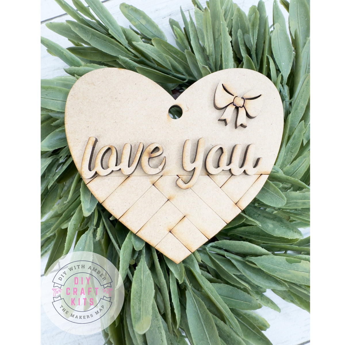 Love You Gift Tag - Ornament DIY Kit – The Makers Map - DIY with Amber