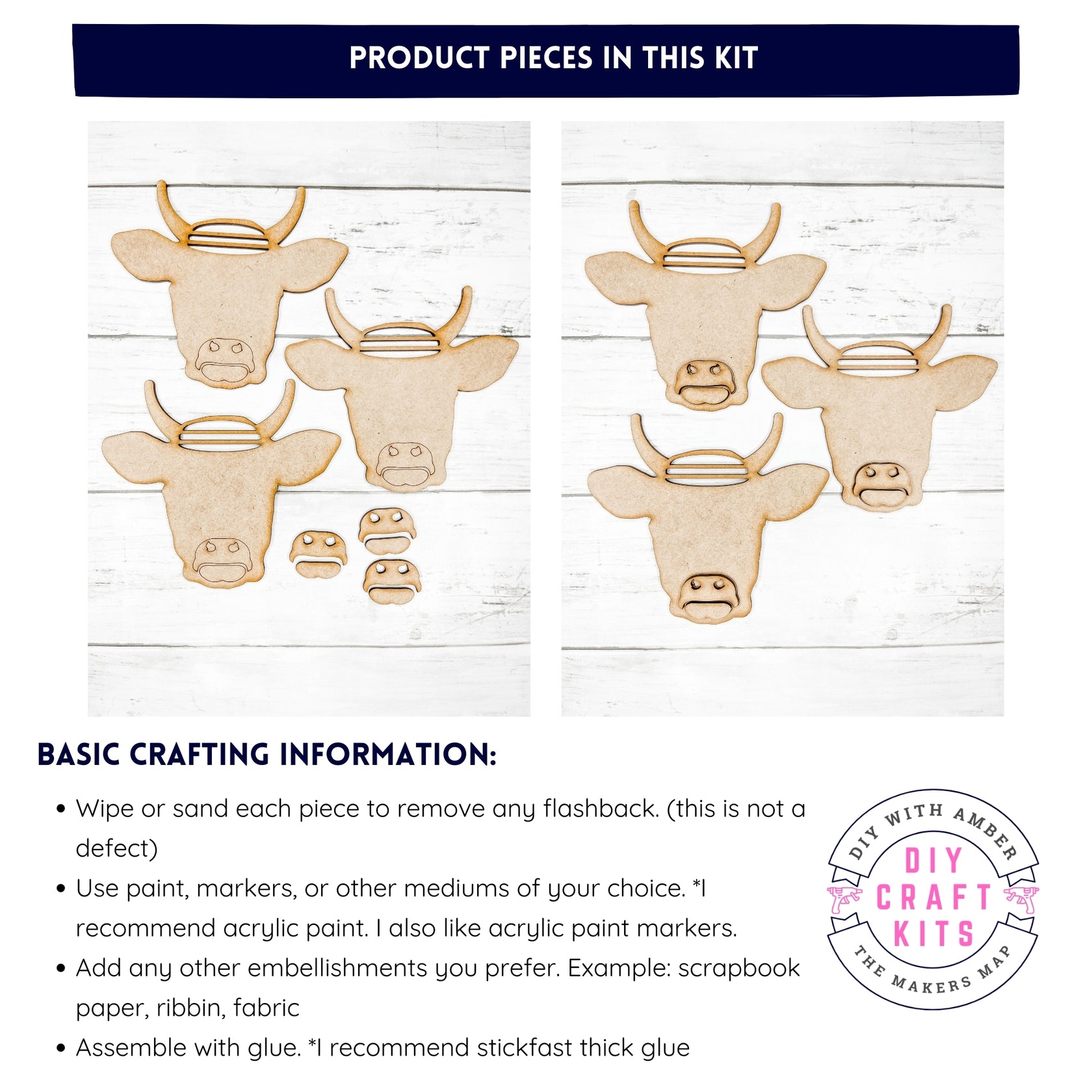 Macrame Highland Cows DIY Kit – DIY with Amber