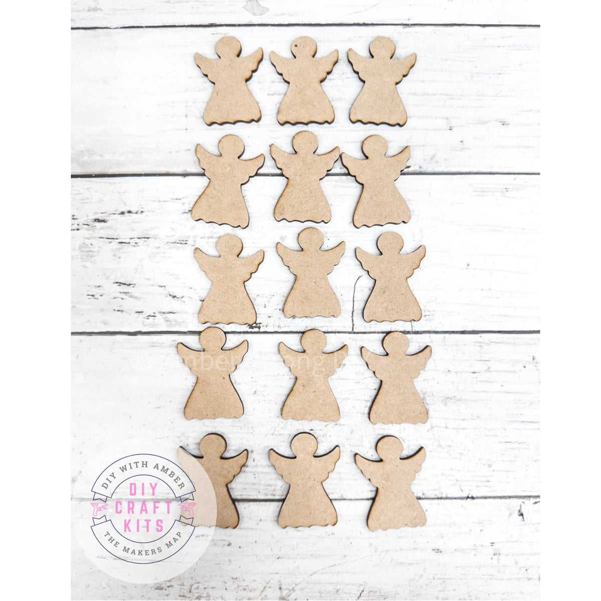15 Mini Angel Blank Wood Shapes – The Makers Map - DIY with Amber