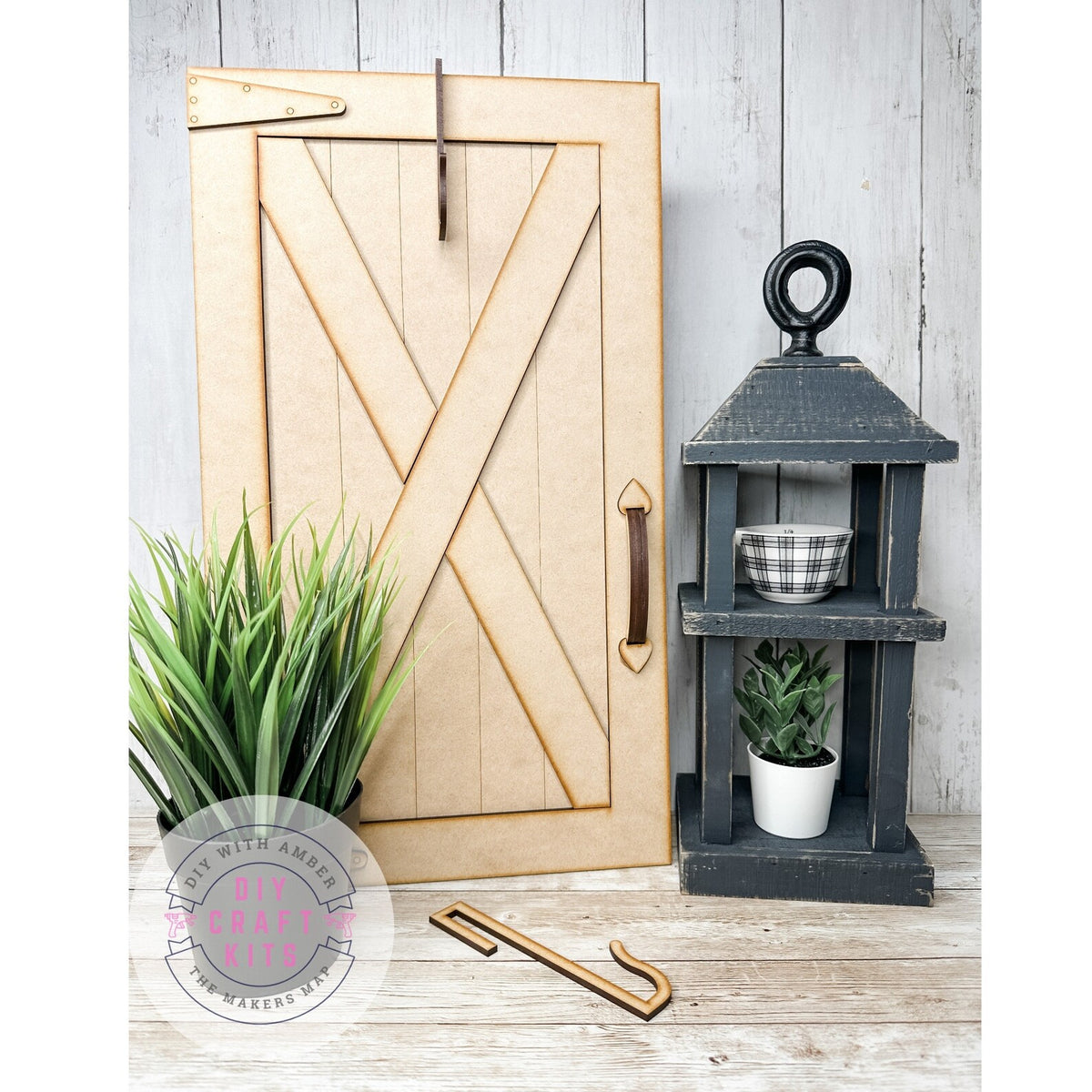 Mini Barn Door with hooks DIY Kit – The Makers Map - DIY with Amber