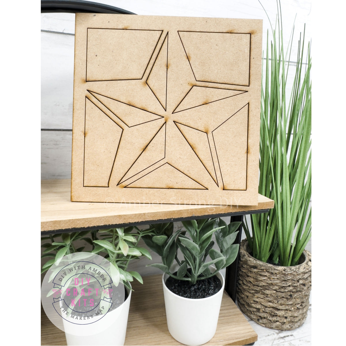 Mini Barn Star Quilt Square DIY Kit – The Makers Map - DIY with Amber