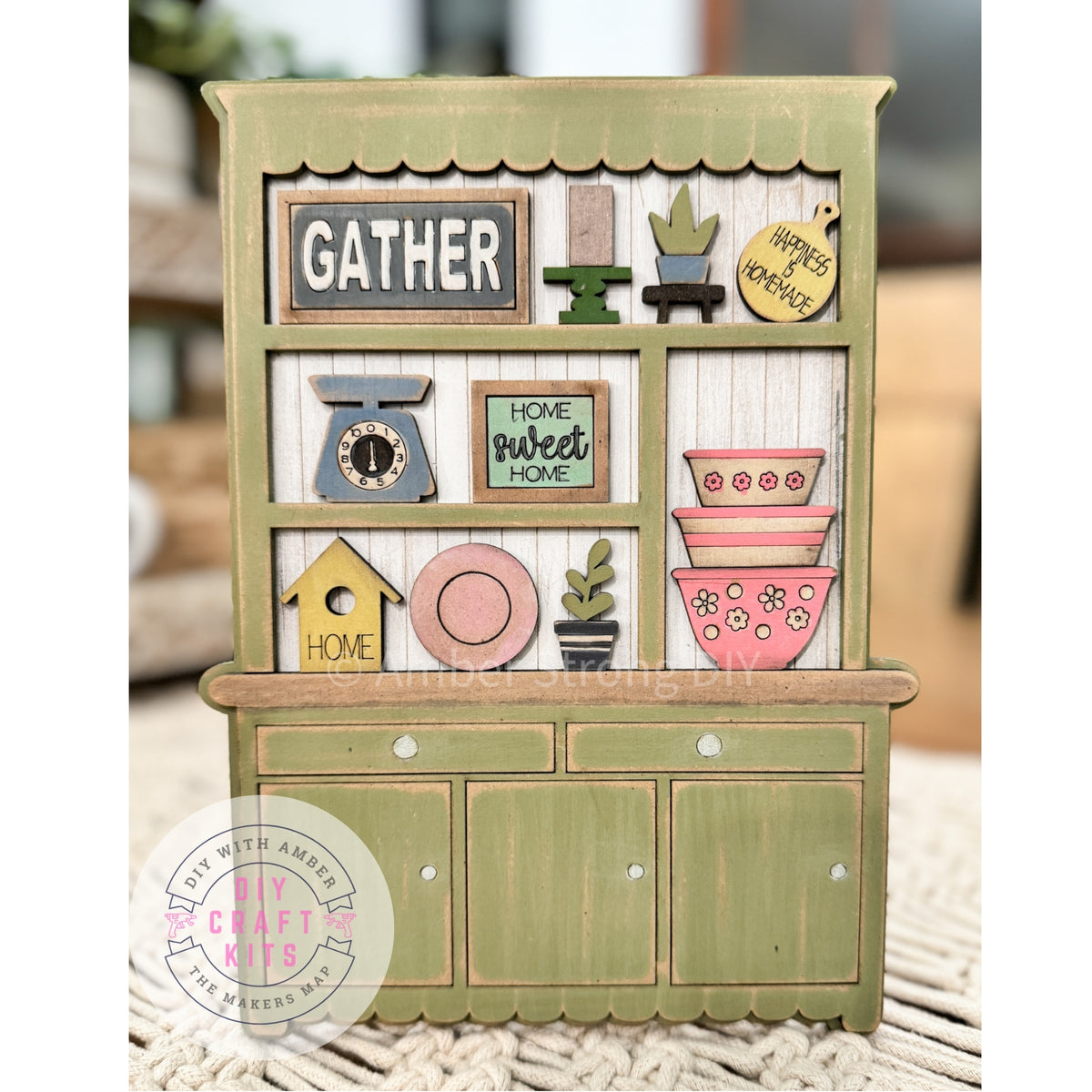 Mini Everyday Kitchen Hutch DIY Craft Kit – The Makers Map - DIY with Amber
