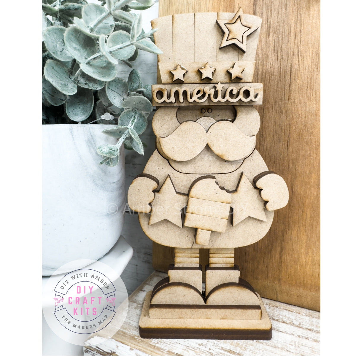 Mini Uncle Sam DIY Kit – The Makers Map - DIY with Amber