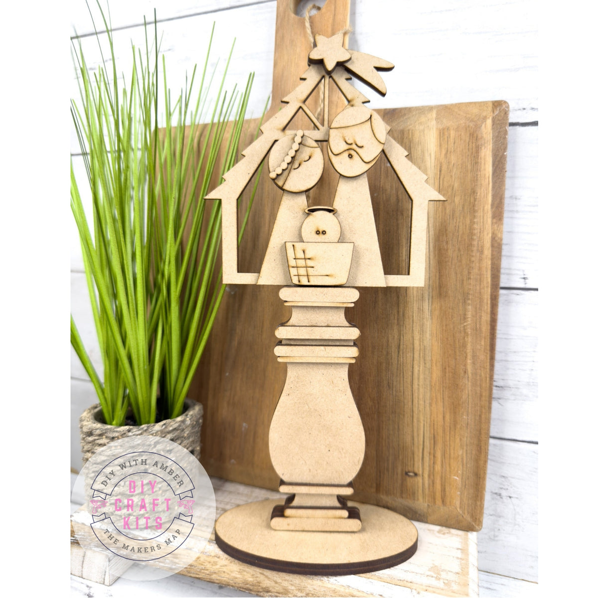 Nativity Manger Insert for Spindle Base – The Makers Map - DIY with Amber