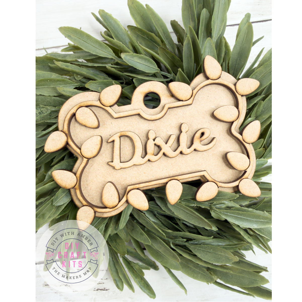 Personalized Dog Bone ornament Tag DIY Kit – The Makers Map - DIY with ...