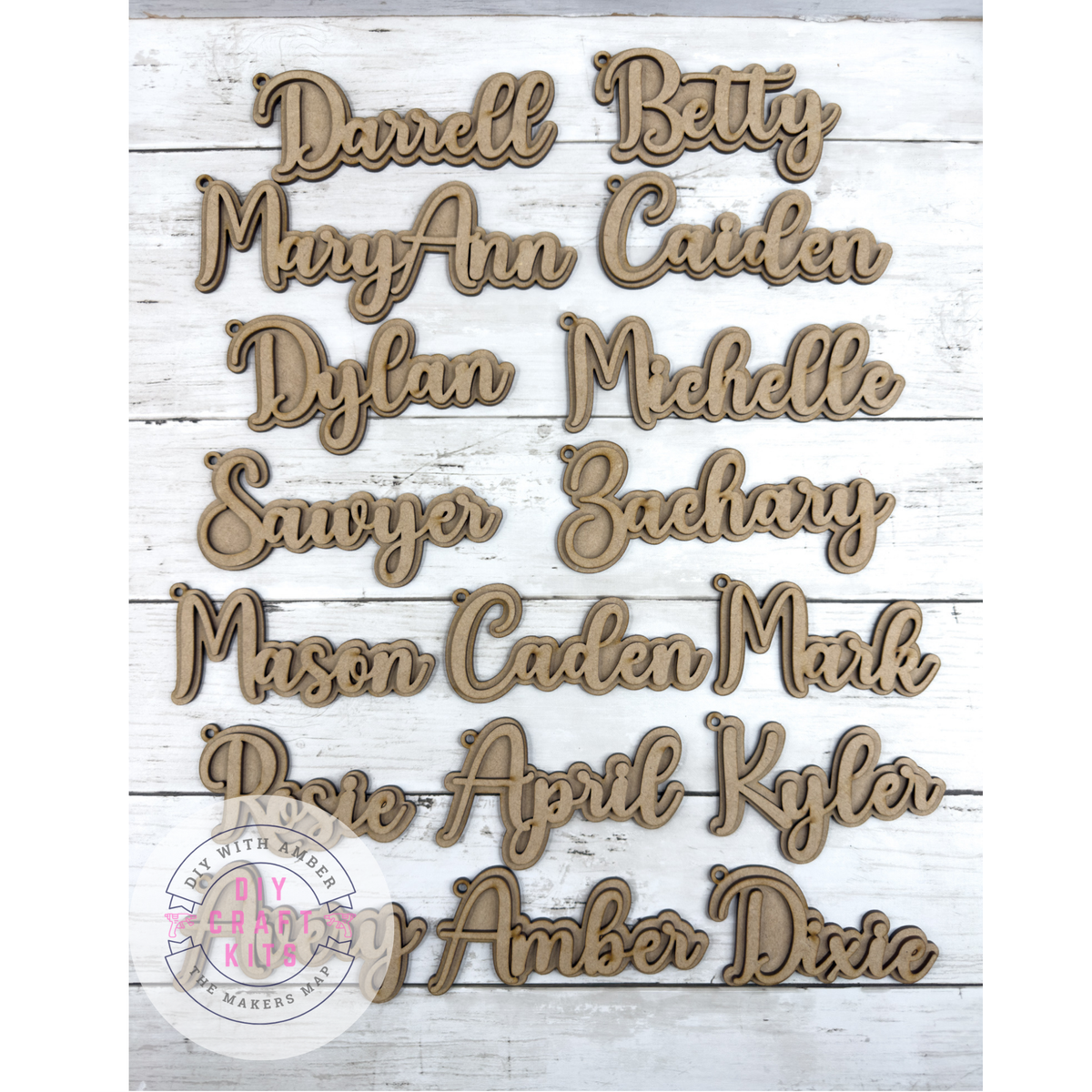 Personalized Name And Backer Tag DIY Kit – The Makers Map - DIY with Amber