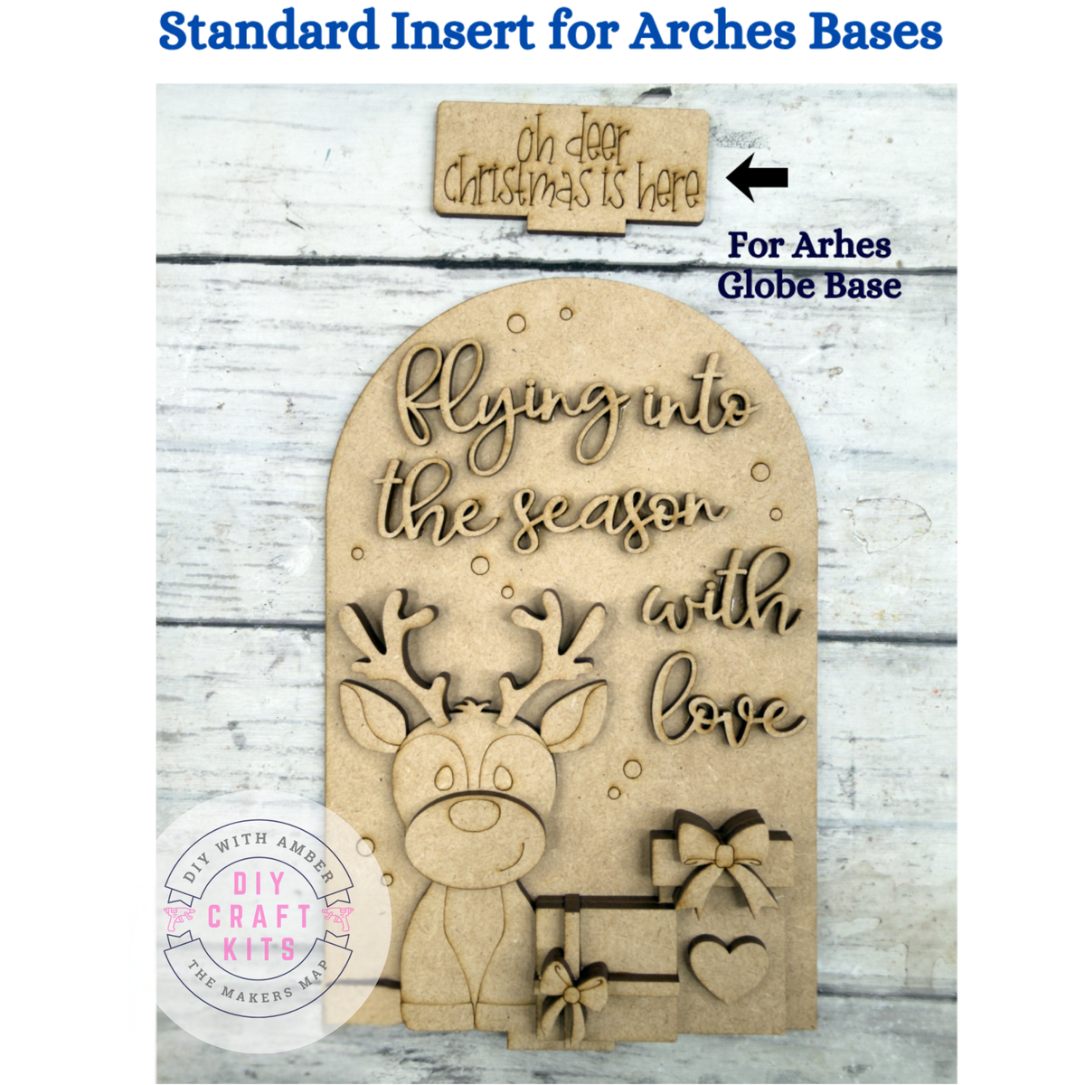 Reindeer Standard Arch Insert for Interchangeable Standard Arches Base ...