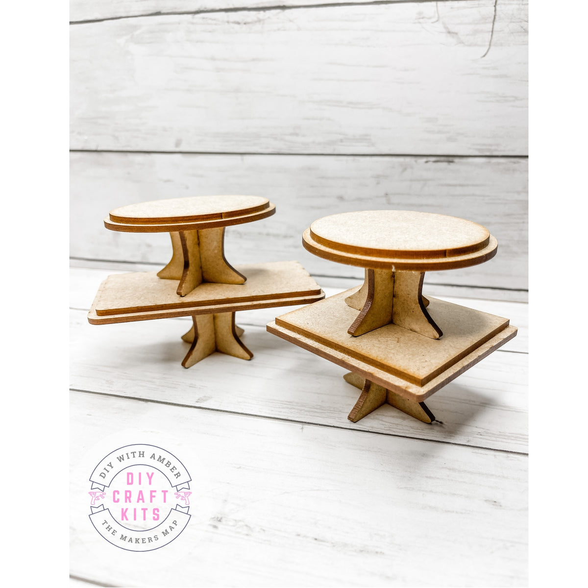 Set of 4 mini Tier tray Risers DIY Kit – The Makers Map - DIY with Amber