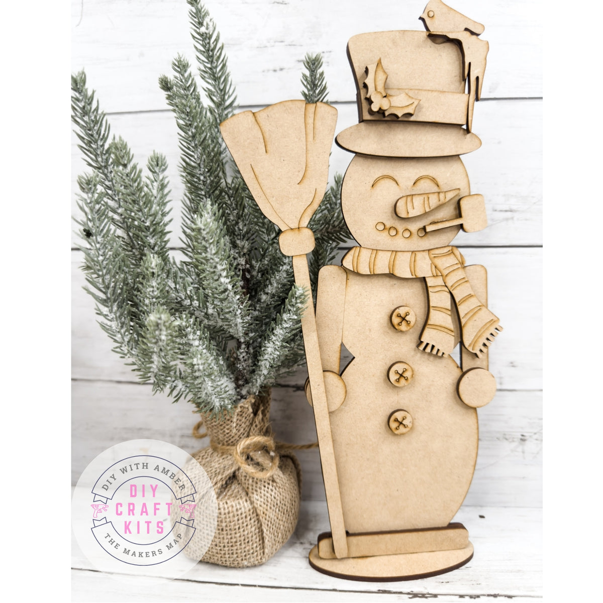 Snowman Nutcracker DIY Kit – The Makers Map - DIY with Amber