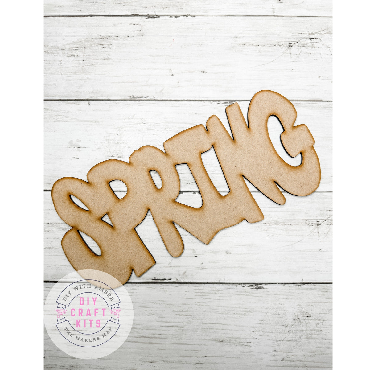 Spring Word Cut Outs DIY Kit – The Makers Map - DIY with Amber
