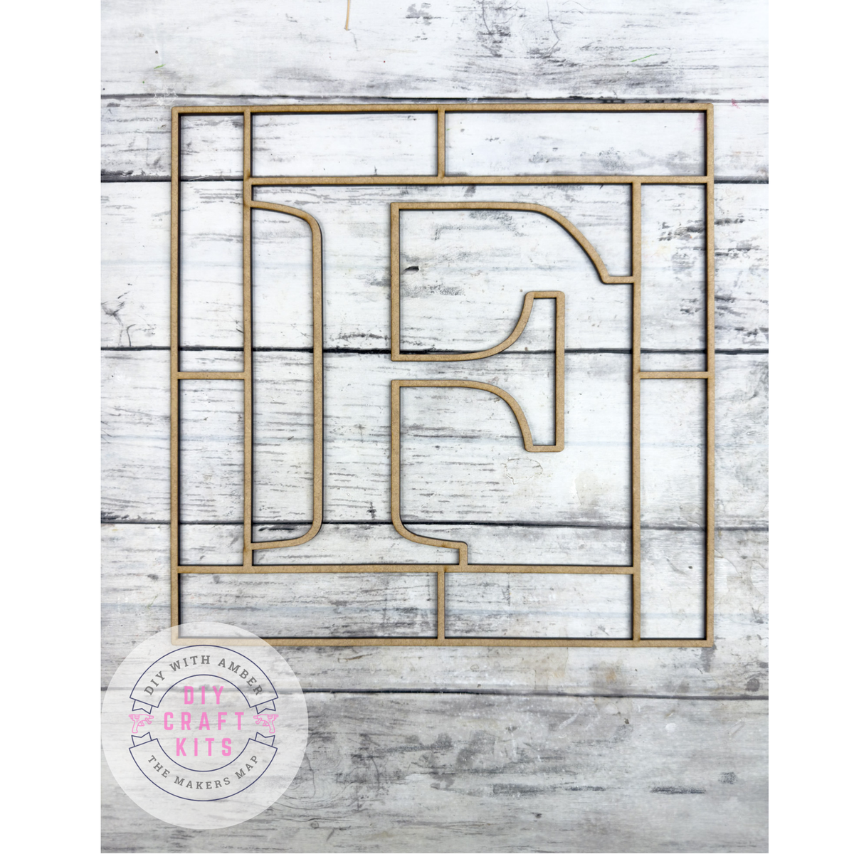 Letter F Square Monogram Laser Cut Outline Frame Blank – The Makers Map ...