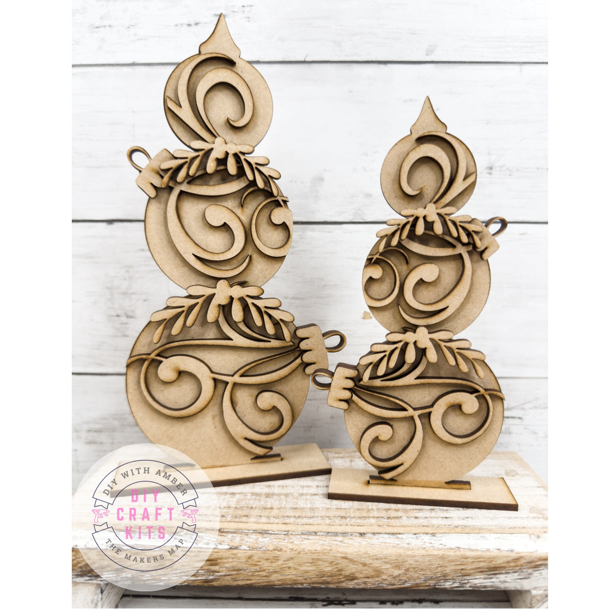 Stacked Flourish Ornaments DIY Kit – The Makers Map - DIY with Amber