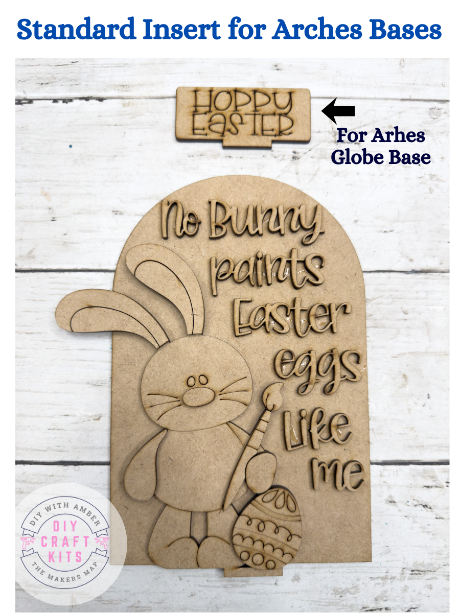 No Bunny Paints Like Me Arch Insert for Interchangeable Standard Arche ...